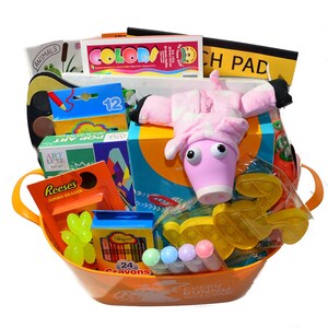 Deluxe Girls Art Filled Easter Basket Prefilled Easter Basket Kids Toy Filled Easter Basket ...