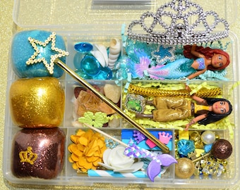 Themed Princess Playdough Kit, Sensory Bin, Montessori, Busy Box ...