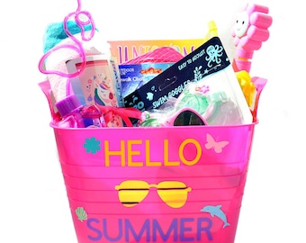 Boys Summer Fun Gift Basket; End of School Year Gift; Kids Toy Filled ...