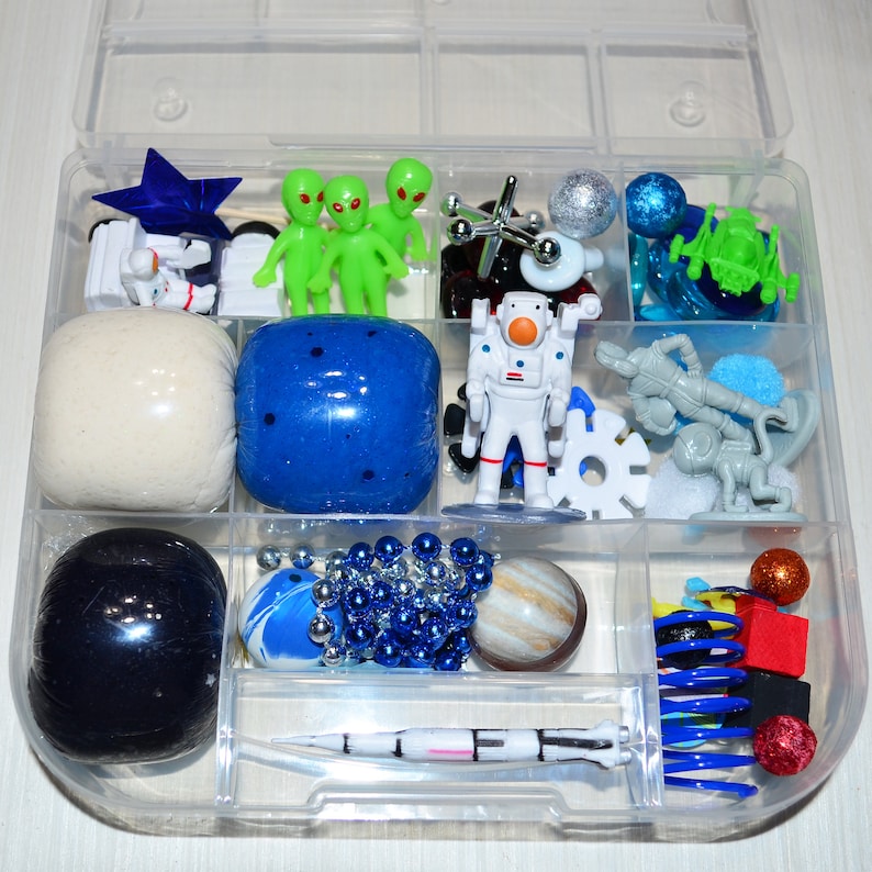 Astronaut/ Space Sensory Playdough Kit Sensory Bin - Etsy