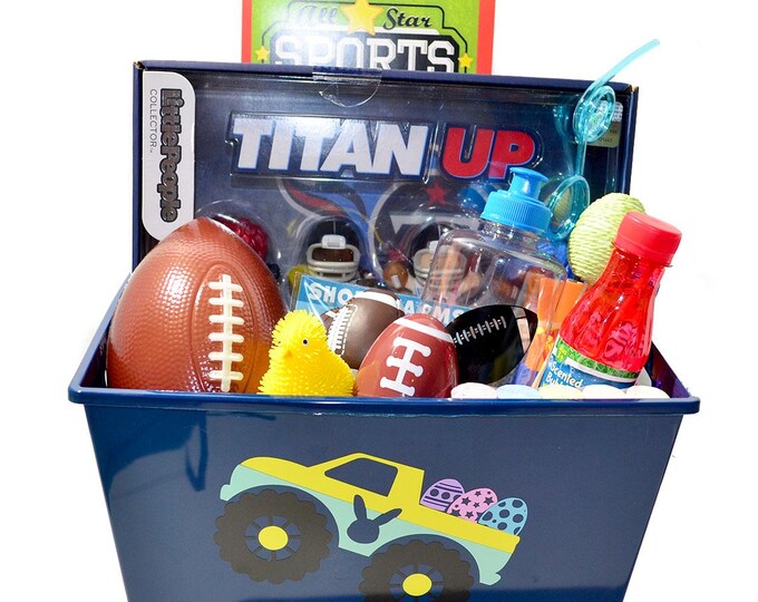 Deluxe Boys Easter Basket; Prefilled Easter Basket; Kids Toy Filled Easter Basket; Boys Gift ...