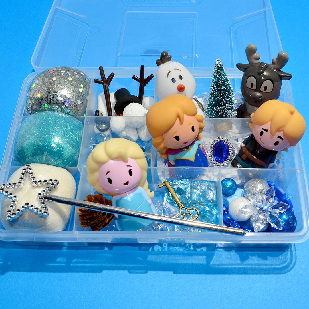 Homemade Playdough Kit + Princess, Sensory Bin, Montessori, Busy Box ...