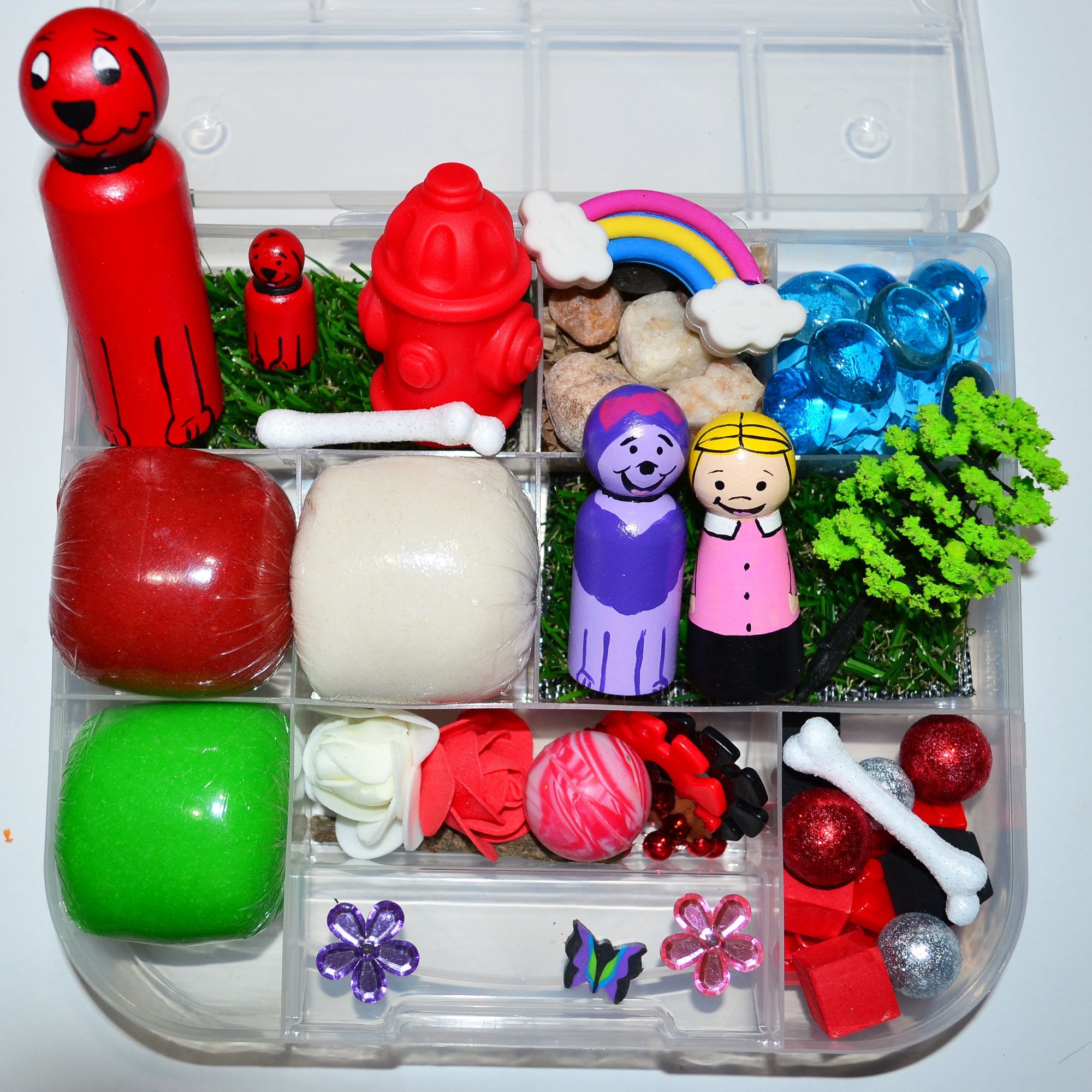 Clifford the Big Red Dog Playdough Sensory Kit Playdough - Etsy