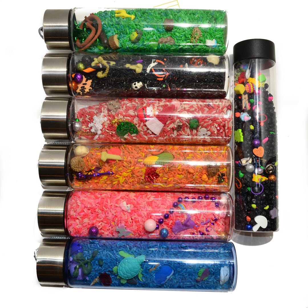Sensory Bottle, I Spy Jar, I Spy Bottle, Calm Down Jar, Kids Travel ...
