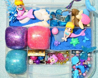 Themed Princess Playdough Kit, Sensory Bin, Montessori, Busy Box ...