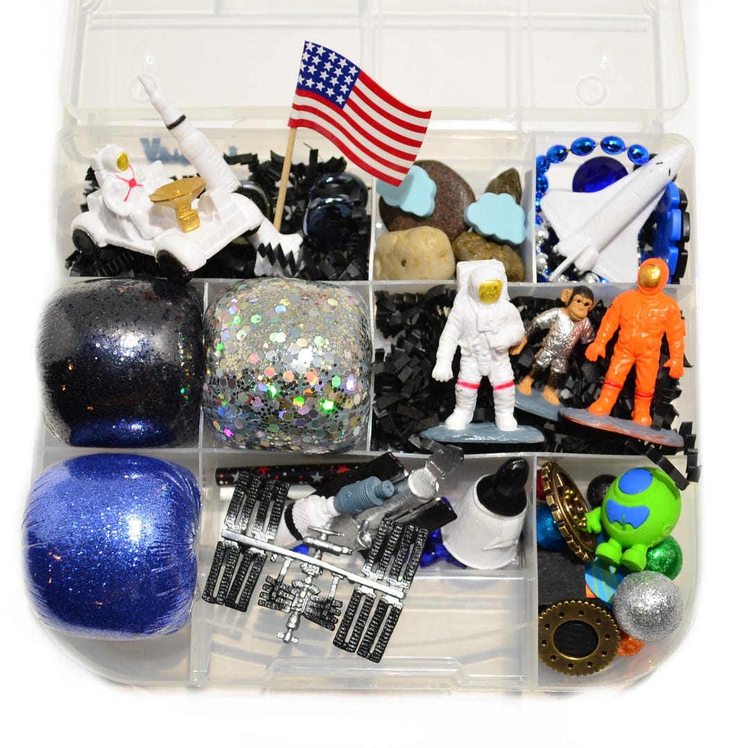 Astronaut/ Space Sensory Playdough Kit, Sensory Bin, Montessori, Busy ...