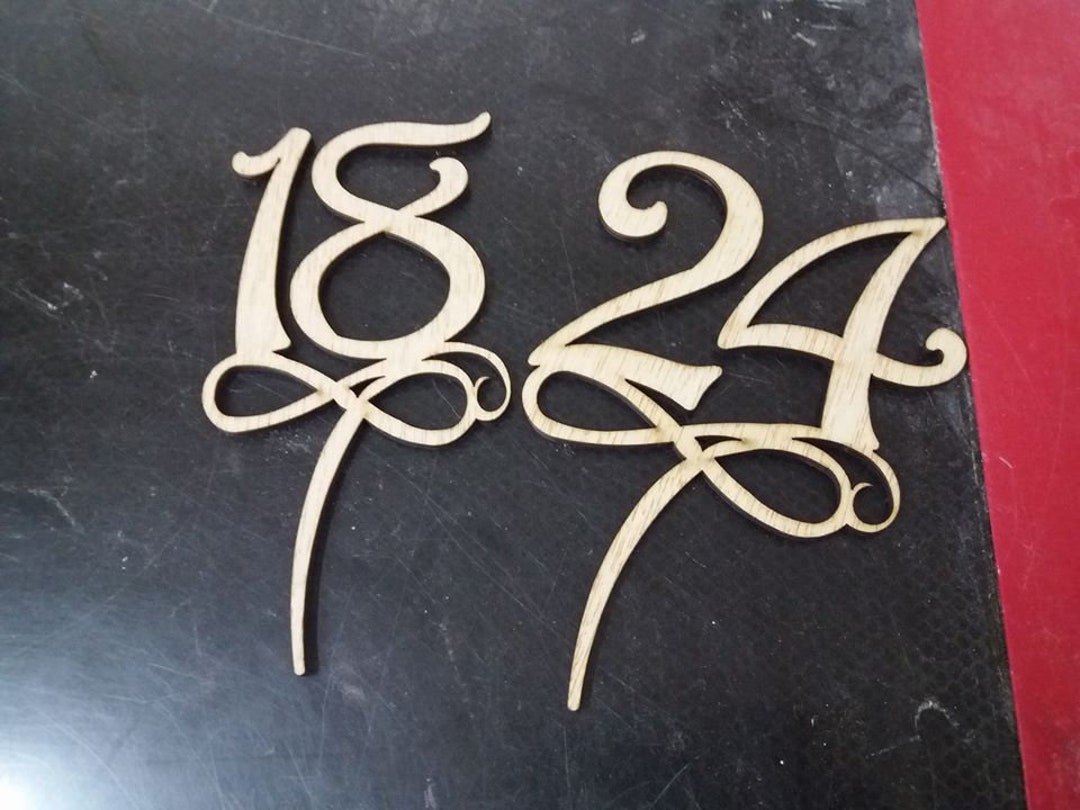 Laser Cut DXF Files Table Numbers for Table Flower Decoration 1 to 10 ...