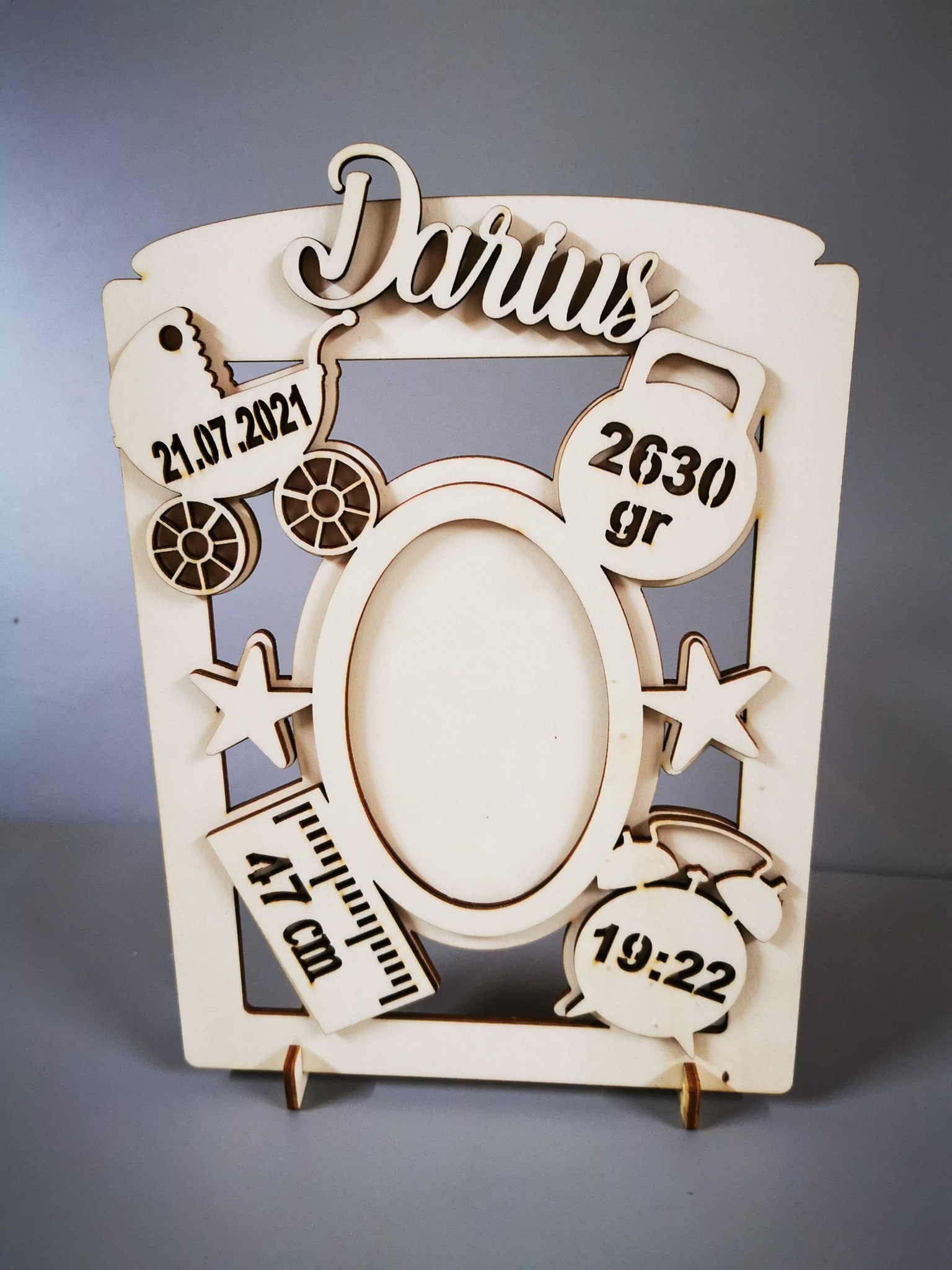 Laser Cut DXF/SVG Files Baby Photo Frame Plywood - Etsy