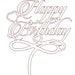 Laser Cut DXF Files Cnc Router Cake Topper Happy Birthday 4mm Plywood ...