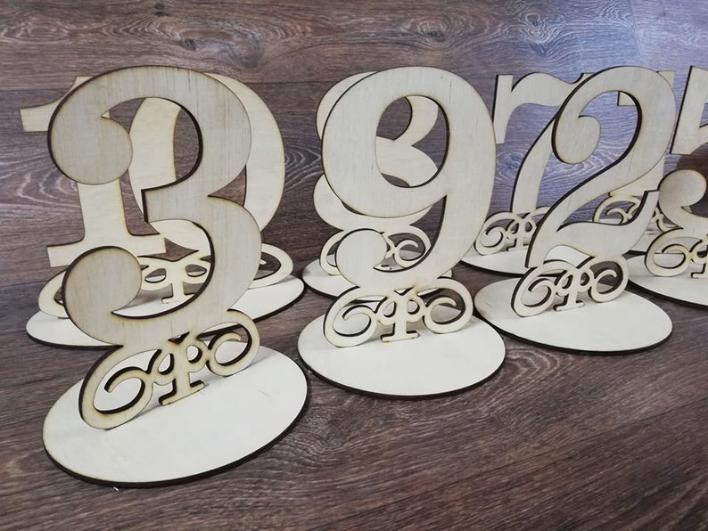 Laser Cut DXF Files for Table Numbers 1 to 10 Dxf Files for - Etsy UK