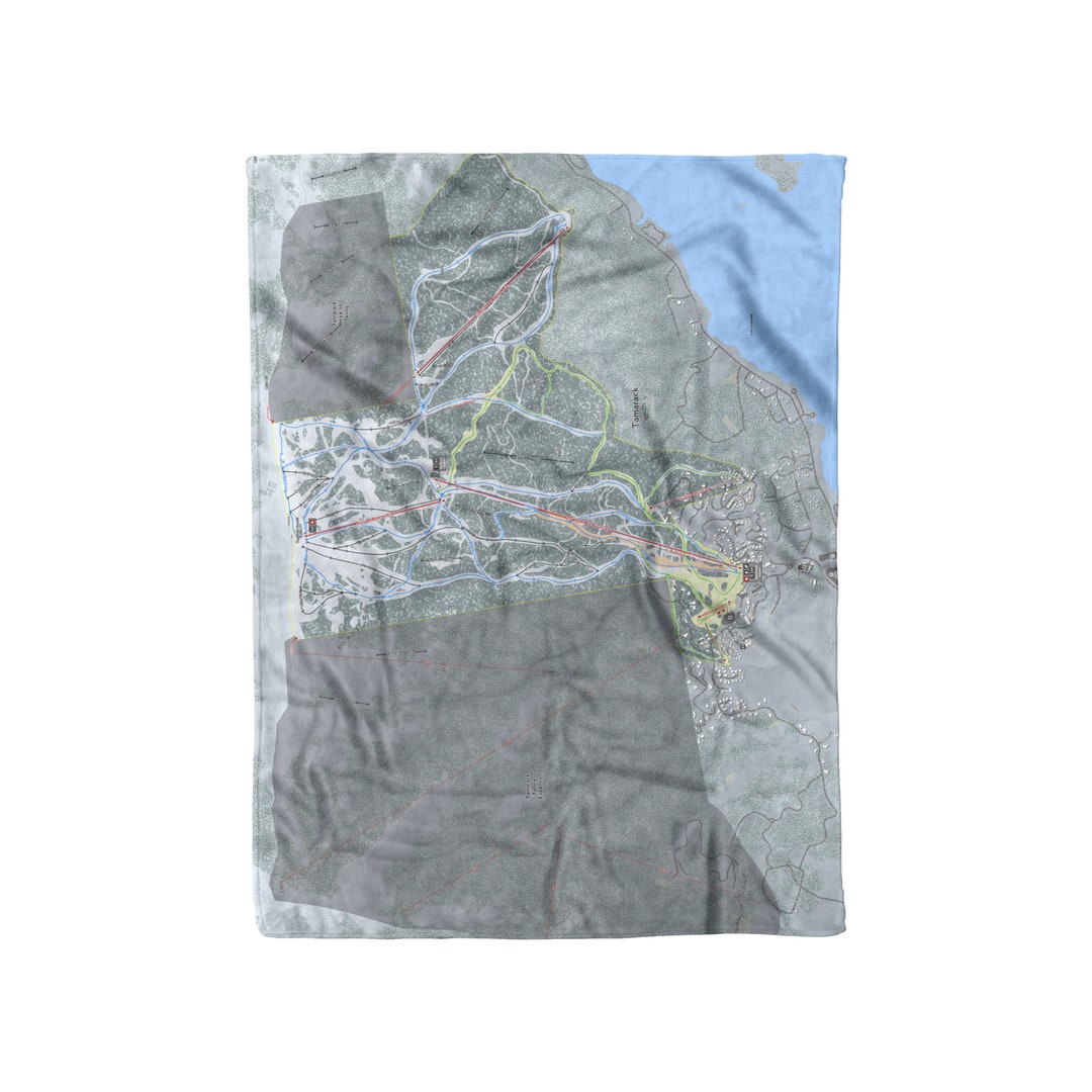 Tamarack, Idaho Ski Resort Map Blanket - Etsy