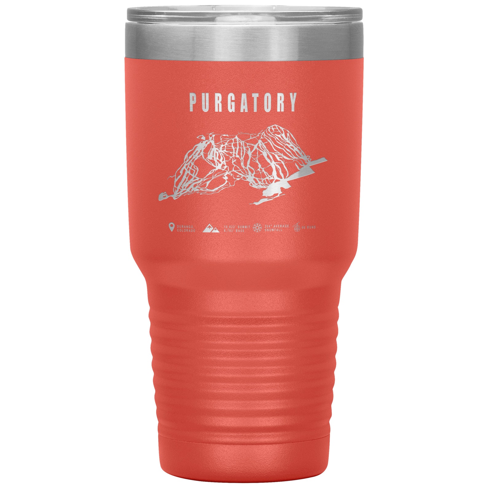 Purgatory Colorado Ski Resort Map 30oz Tumbler - Etsy