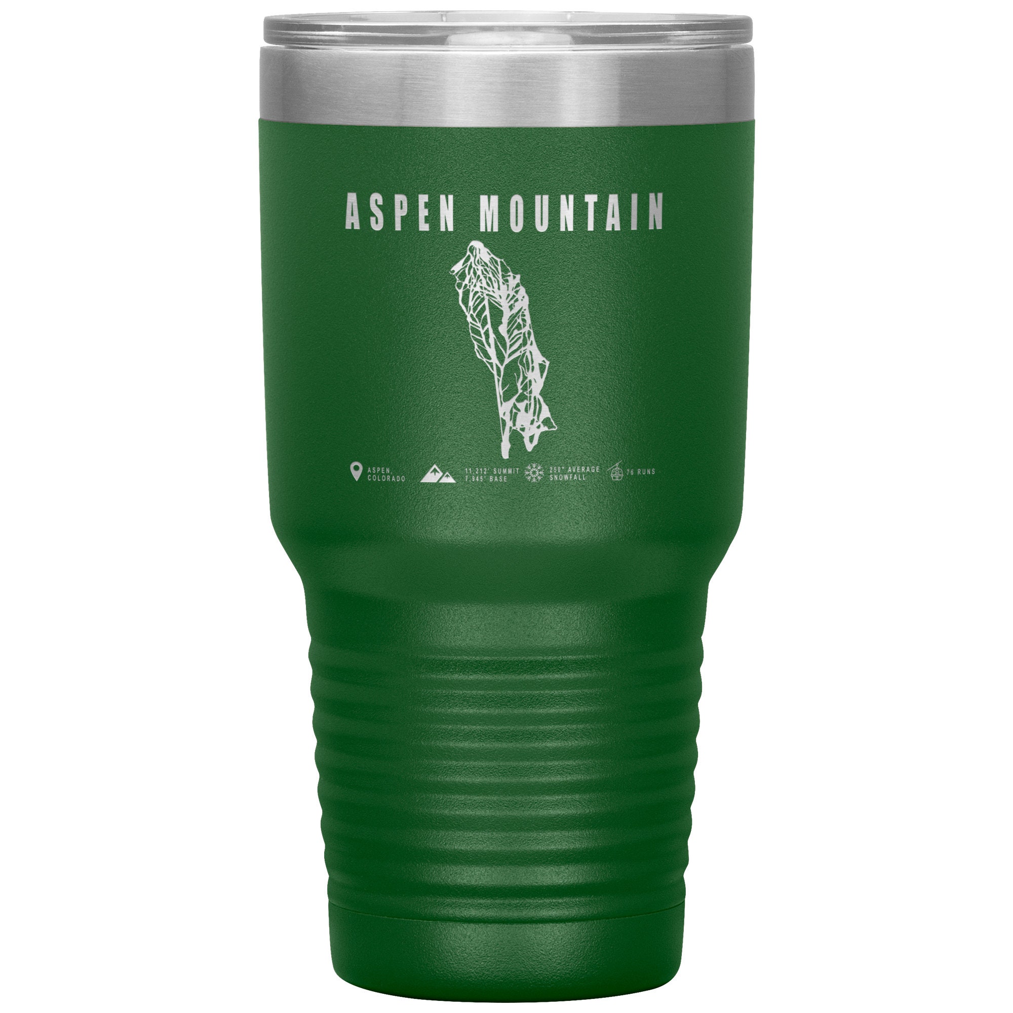 Aspen Mountain Colorado Ski Resort Map 30oz Tumbler - Etsy