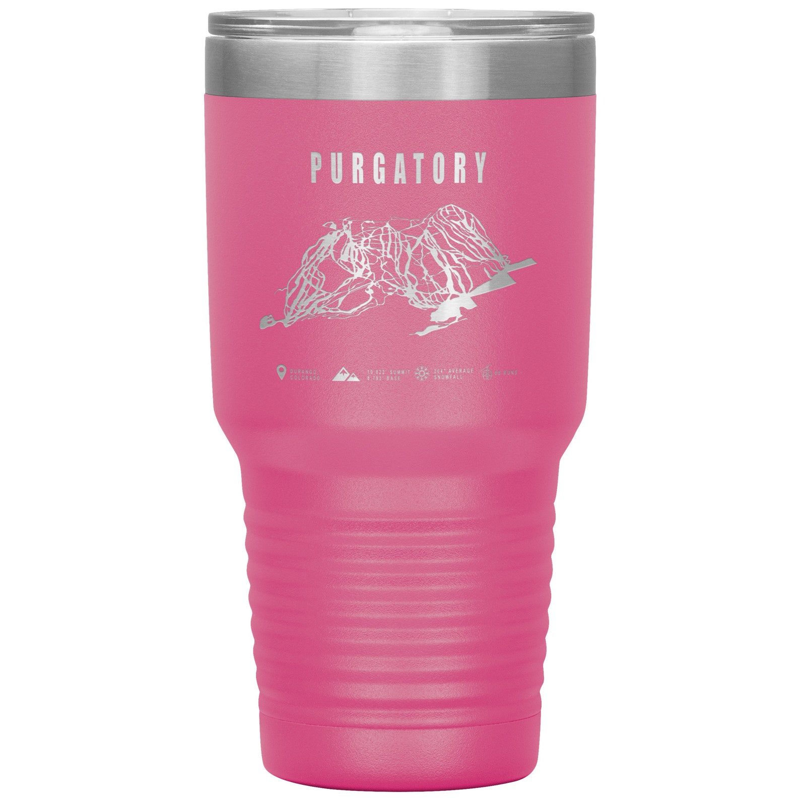 Purgatory Colorado Ski Resort Map 30oz Tumbler - Etsy