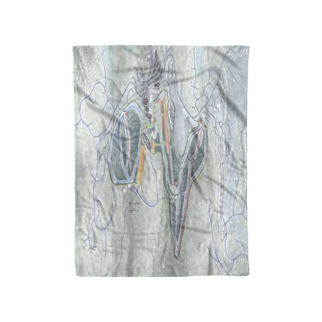 Wintergreen Virginia Ski Trail Map Blanket - Etsy