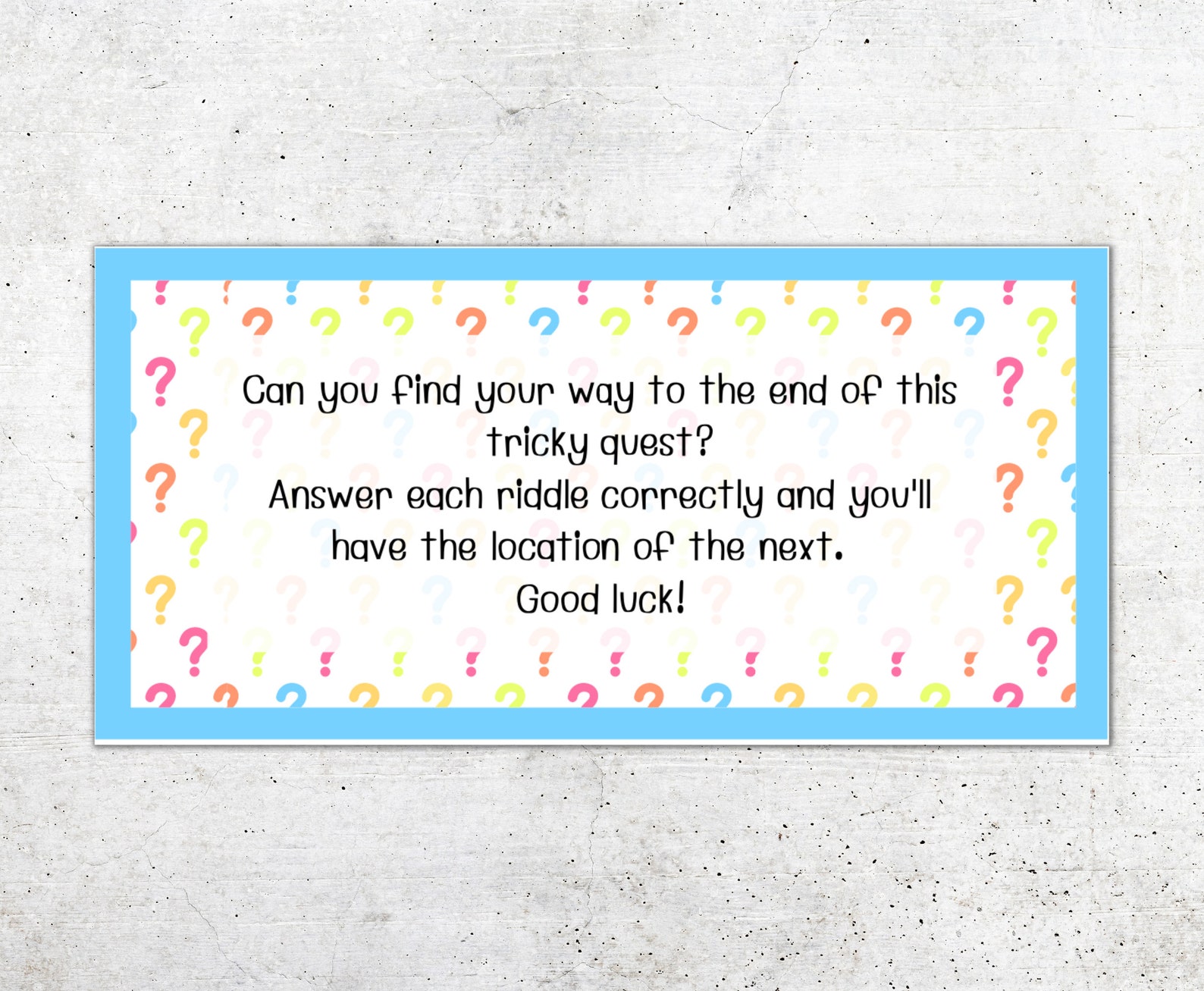 Kids Riddle Scavenger Hunt Printable for Instant Download - Etsy