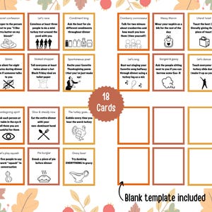 Thanksgiving Dinner Game Cards: Funny Friendsgiving Activity (digital ...