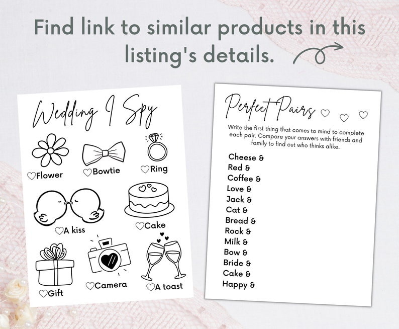 Printable Tic Tac Toe Game for Wedding Shower or Reception, 5x7 and 4x5 ...