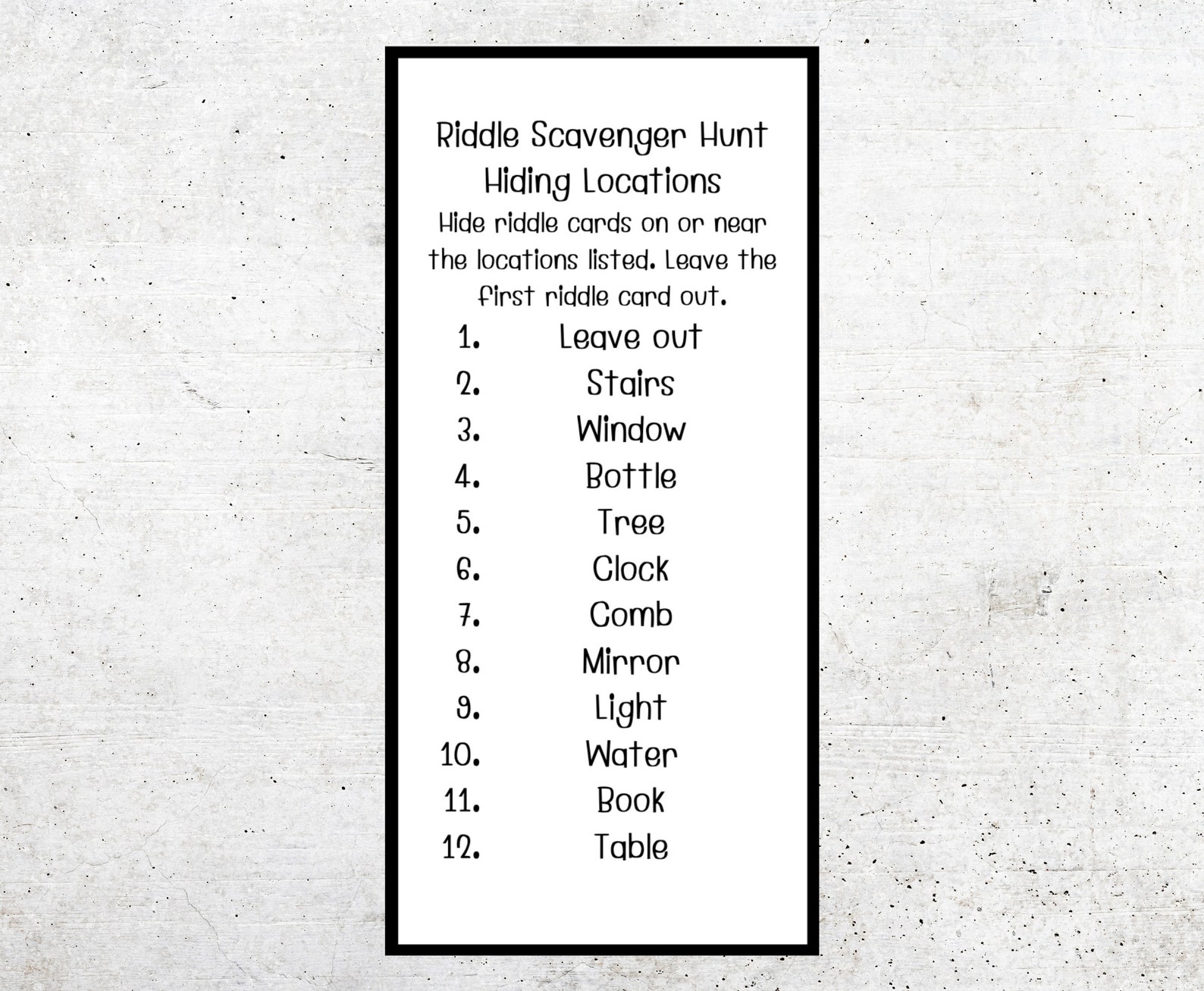 Teen Riddle Scavenger Hunt Printable for Instant Download, Adult ...