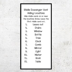 Teen Riddle Scavenger Hunt Printable for Instant Download, Adult ...