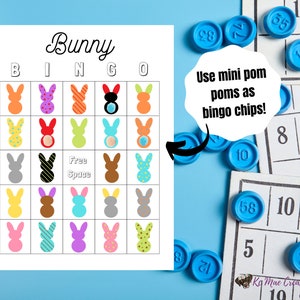 Printable Bunny Bingo Game Instant Download, Bunny Bingo Cards, Animal ...
