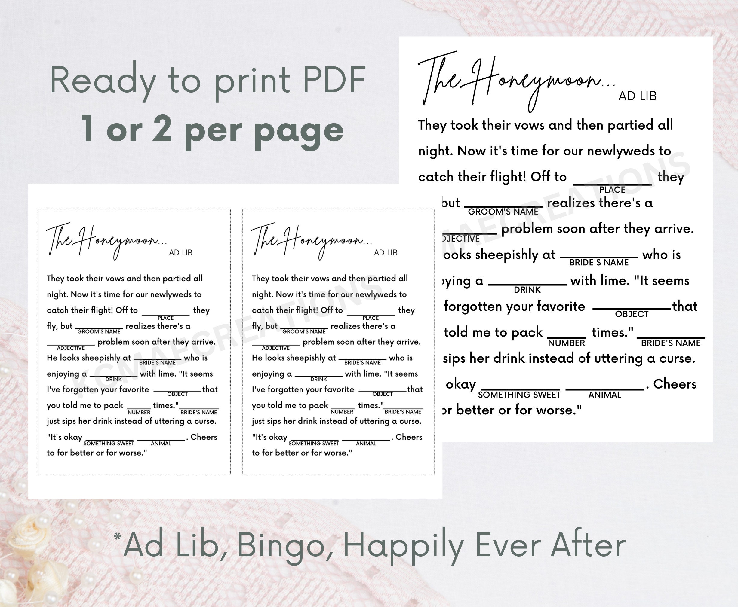 Printable Games for Wedding Reception Eight Wedding Guest - Etsy