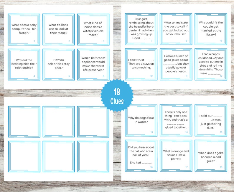 Dad Joke Scavenger Hunt: Funny Father's Day Activity (printable) - Etsy