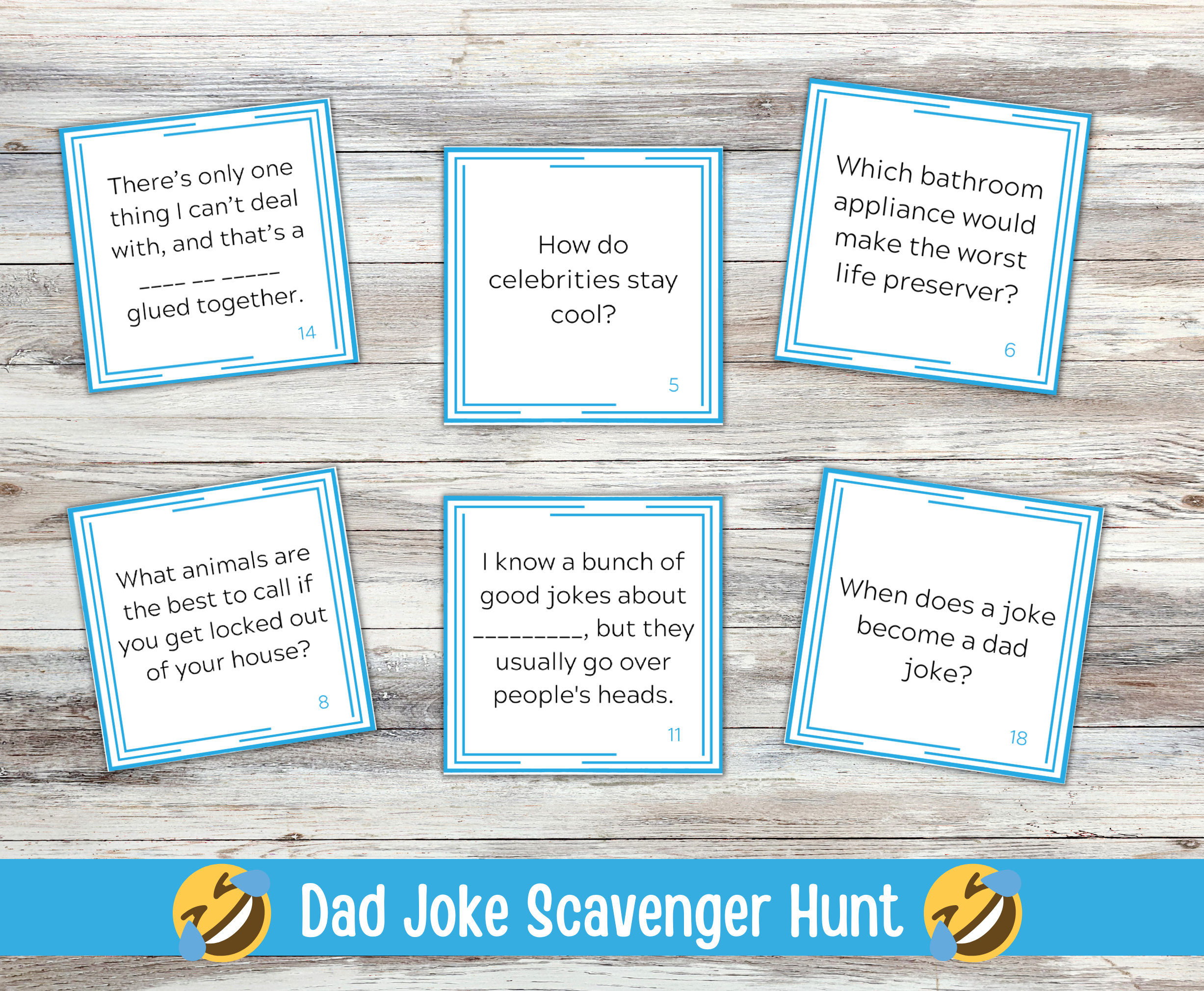 Dad Joke Scavenger Hunt: Funny Father's Day Activity (printable) - Etsy