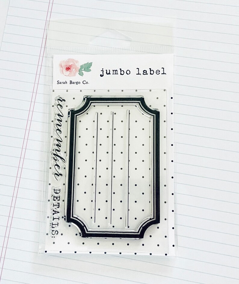 Jumbo Label Stamp - Etsy