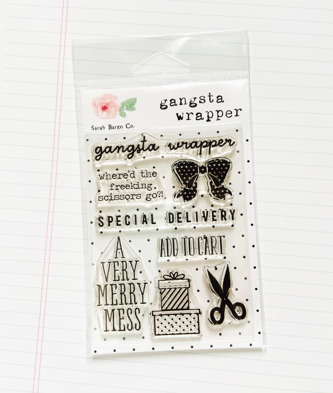Gangsta Wrapper Stamp Set - Etsy