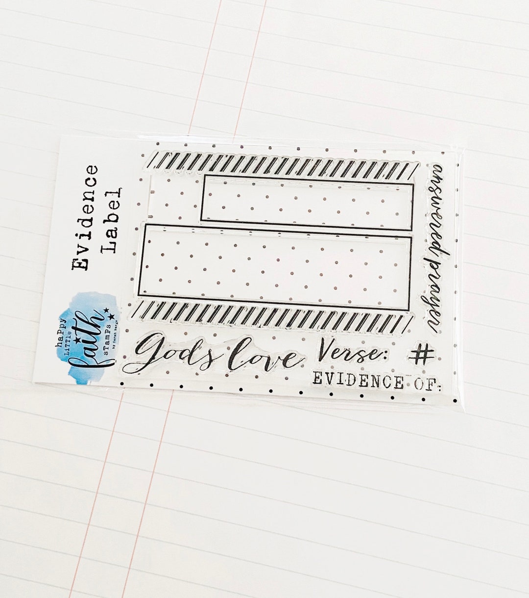 Evidence of Gods Love Label Stamp - Etsy