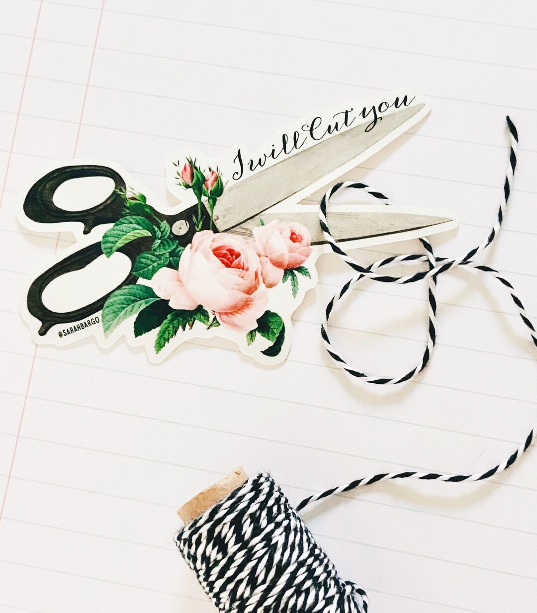 I Will Cut You Die Cut Sticker - Etsy
