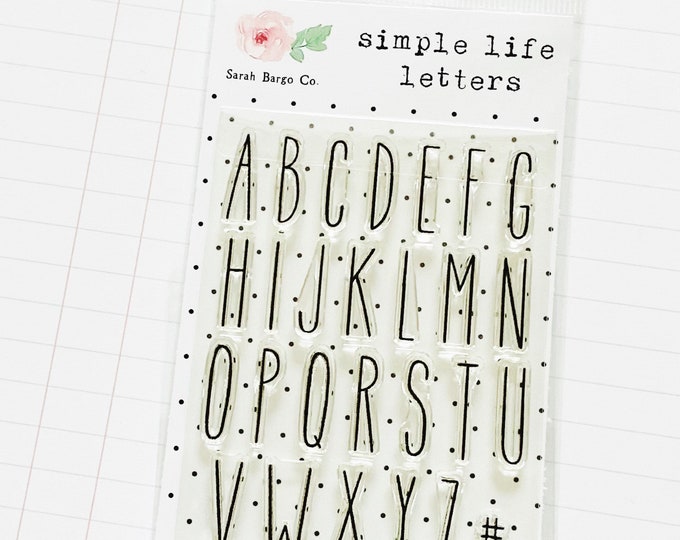 Simple Life Letters Alphabet Stamps - Etsy