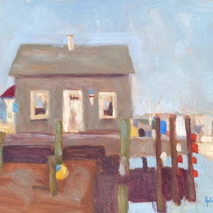 Martha’s Vineyard Original Oil Painting- “menemsha Low Tide” - 8x12” - Etsy