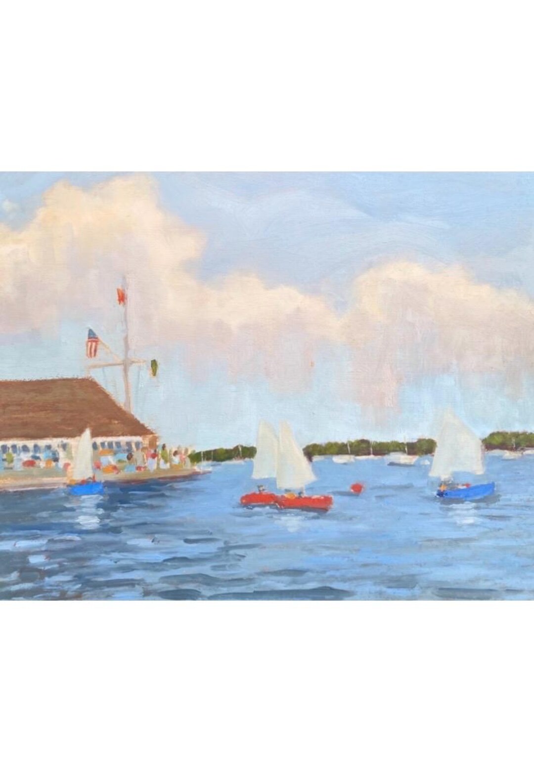 Martha’s Vineyard Original Oil Painting- Edgartown Yacht Club Youth ...