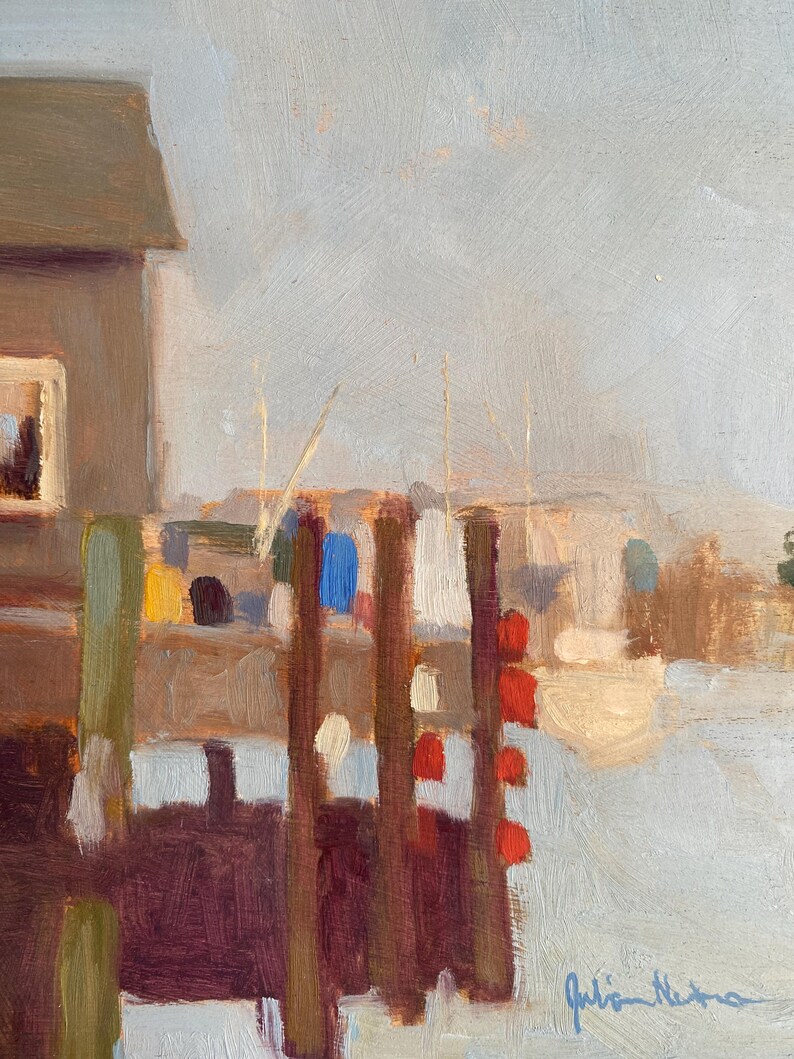 Martha’s Vineyard Original Oil Painting- “menemsha Low Tide” - 8x12” - Etsy