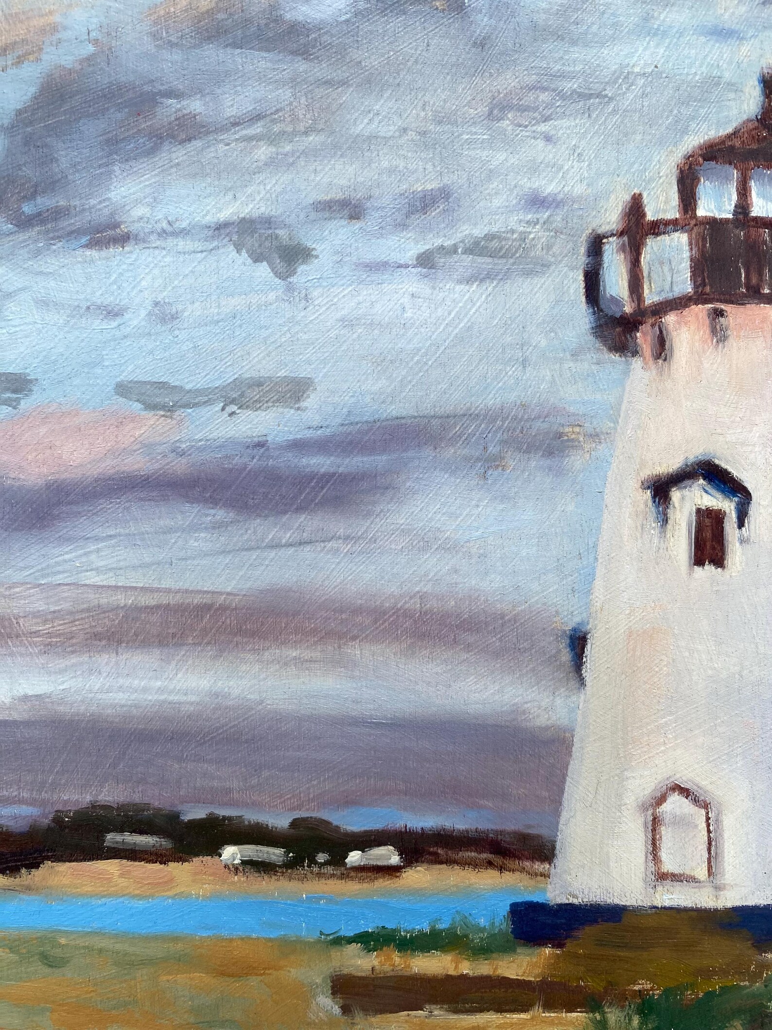 Martha’s Vineyard Original Oil Painting- Edgartown Lighthouse - 8 3 ...