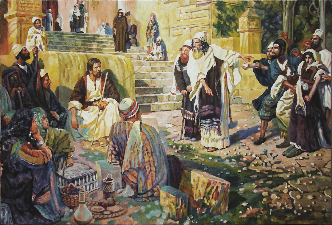 Oil Painting Reproduction of a Painting by V.D. Polenova "christ and ...
