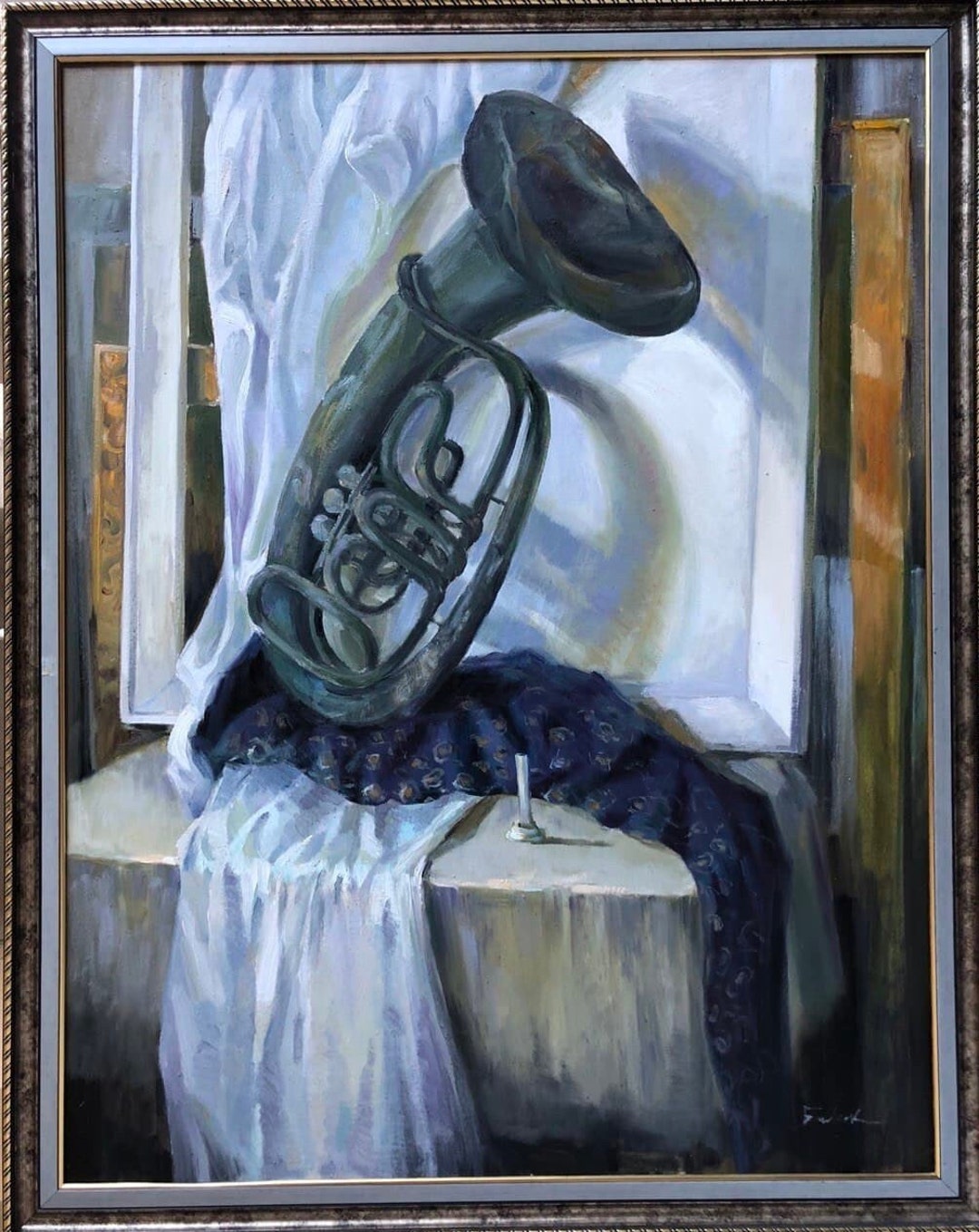 Music Instrument Oil Painting: Original Still Life, 35.4x27.5 In - Etsy