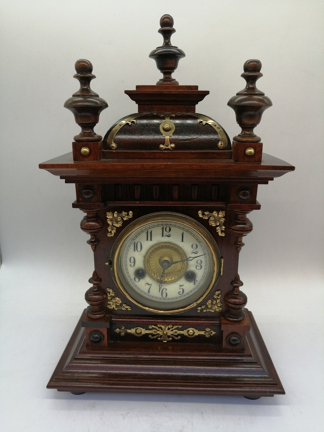 Vintage Wood Clock Wall Clock Soviet Wall Clock Wall Decor - Etsy