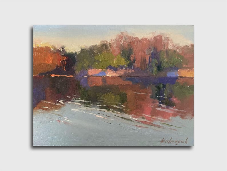 Original Oil Painting, Modern Art, Landscape Painting, Large Wall Art ...