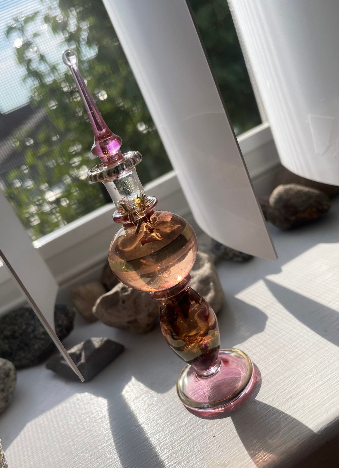 XL Size Egyptian Glass Genie in a Bottle Manifestation Oil| Blessed Oil ...