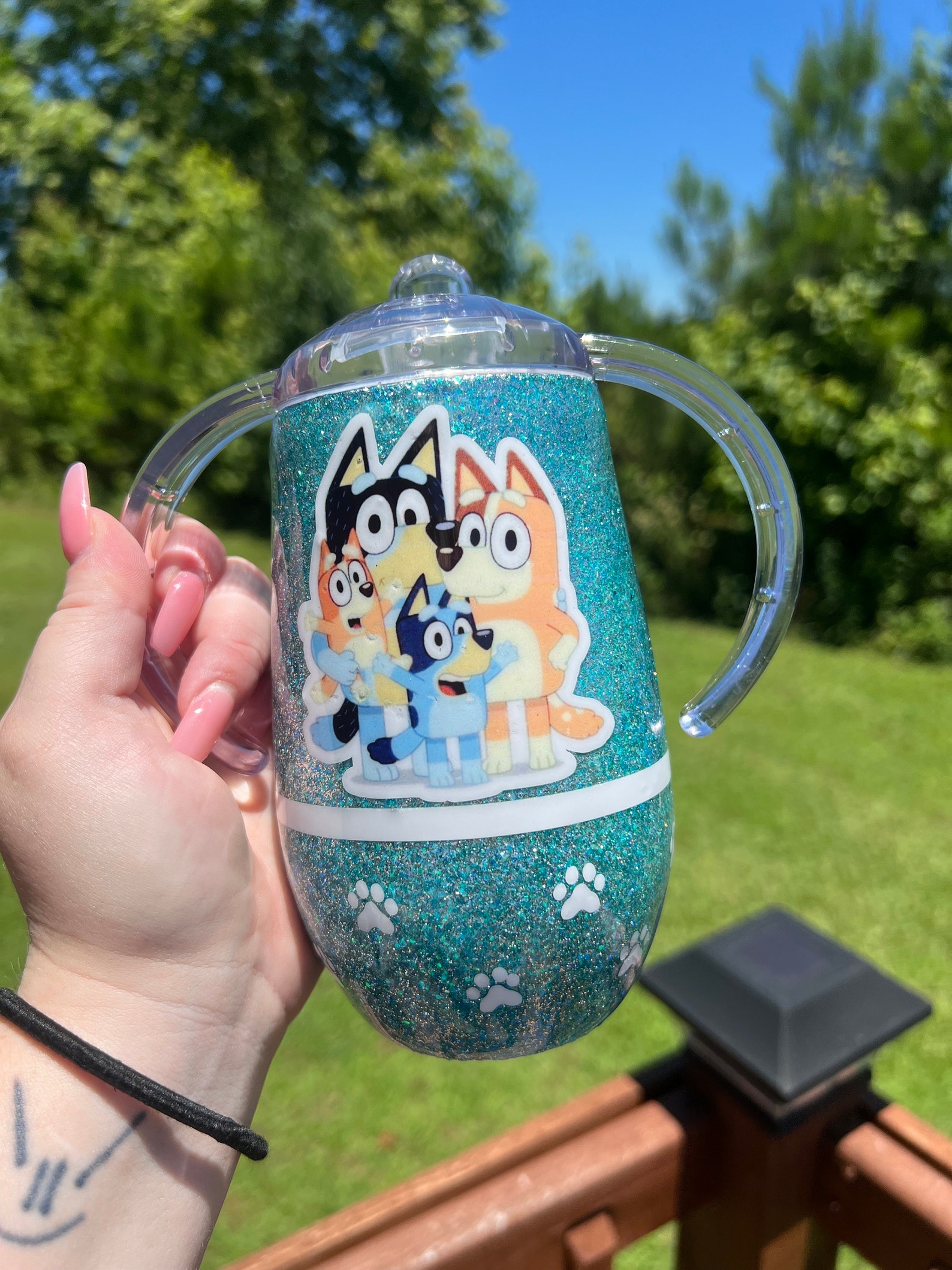 14oz Bluey Sippy Cup Tumbler - Etsy