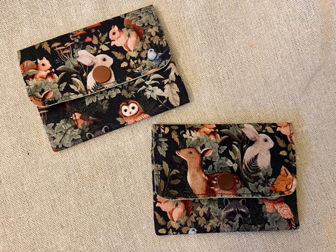 Woodland Animal Card Holder Wallet: Reusable Gift Card Sleeve - Etsy
