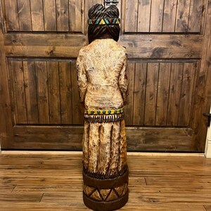 Corn Maiden 4 Ft Wood Carvings by Ralph Gallagher Native American - Etsy