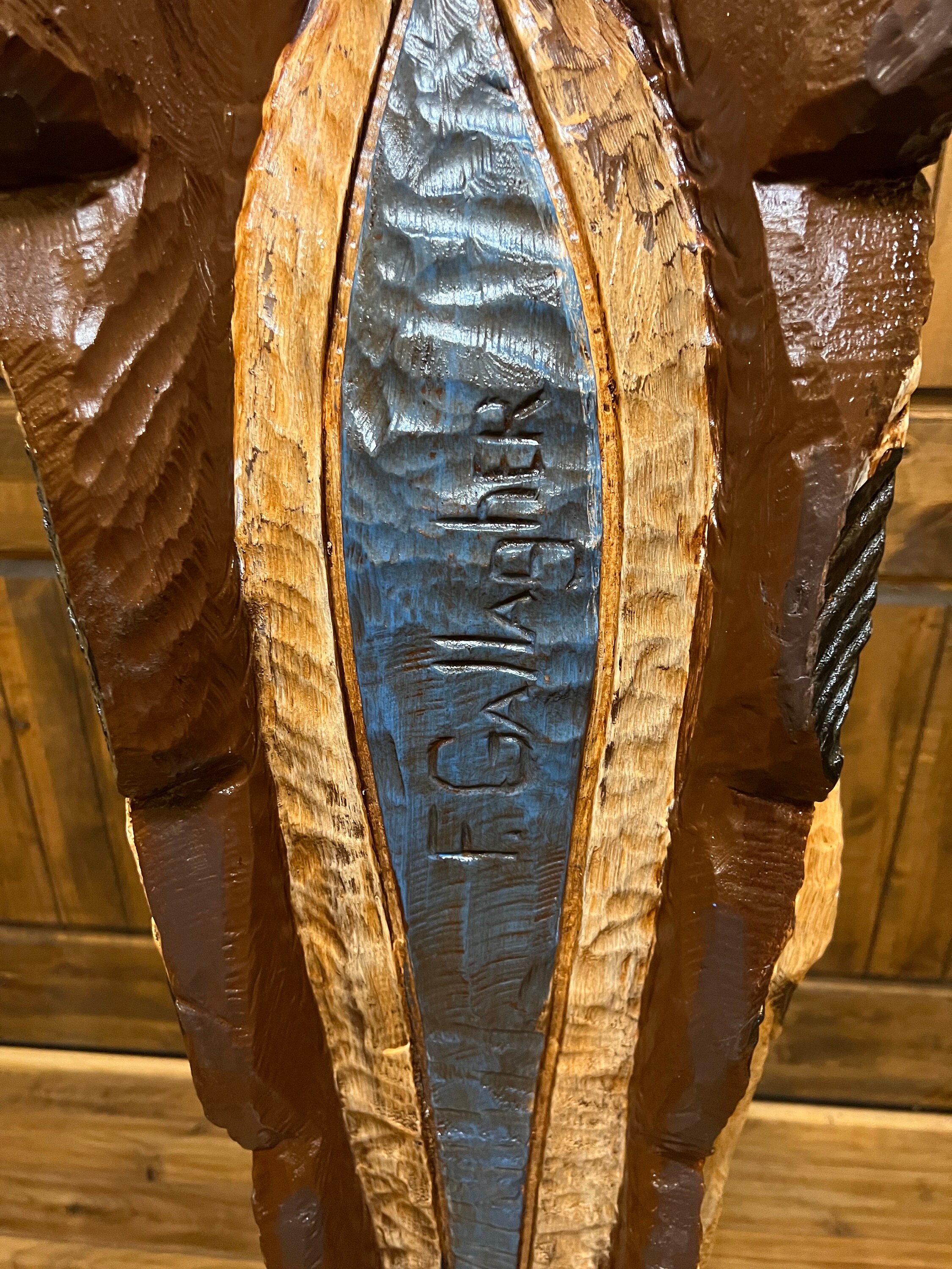 Cigar Store Indian Vintage Wood Carving by Artist Frank Gallagher 4 7 ...