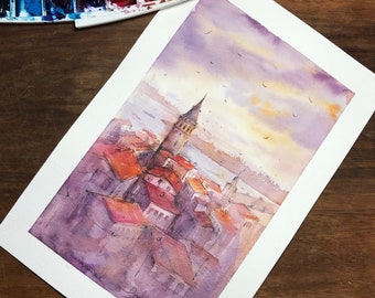 Istanbul Turkey Original Watercolor - Etsy
