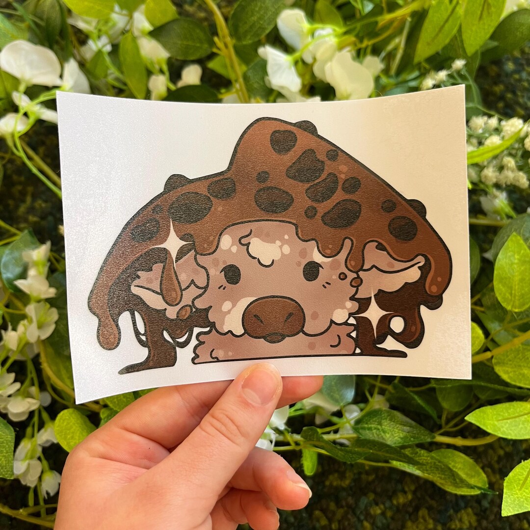 Inky Mushroom Cow Car Peeker - Cute Bumper Sticker - Car Decal - Etsy