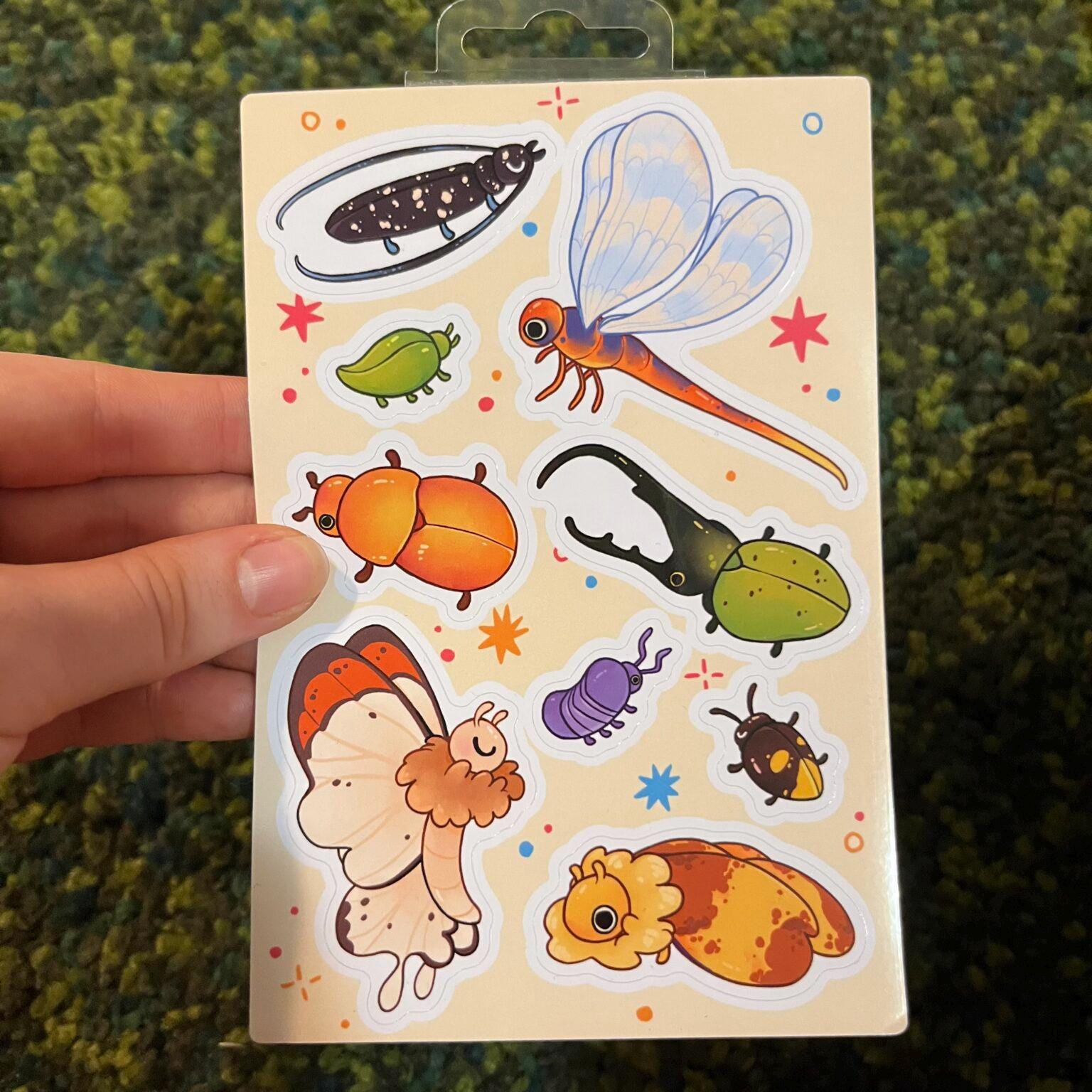 Cute Bug Vol.2 A6 Sticker Sheet - Cute Planner Stickers - Adorable ...