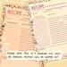 Bakery Inspired Recipe Card - Printable Recipe Card Template - Digital ...